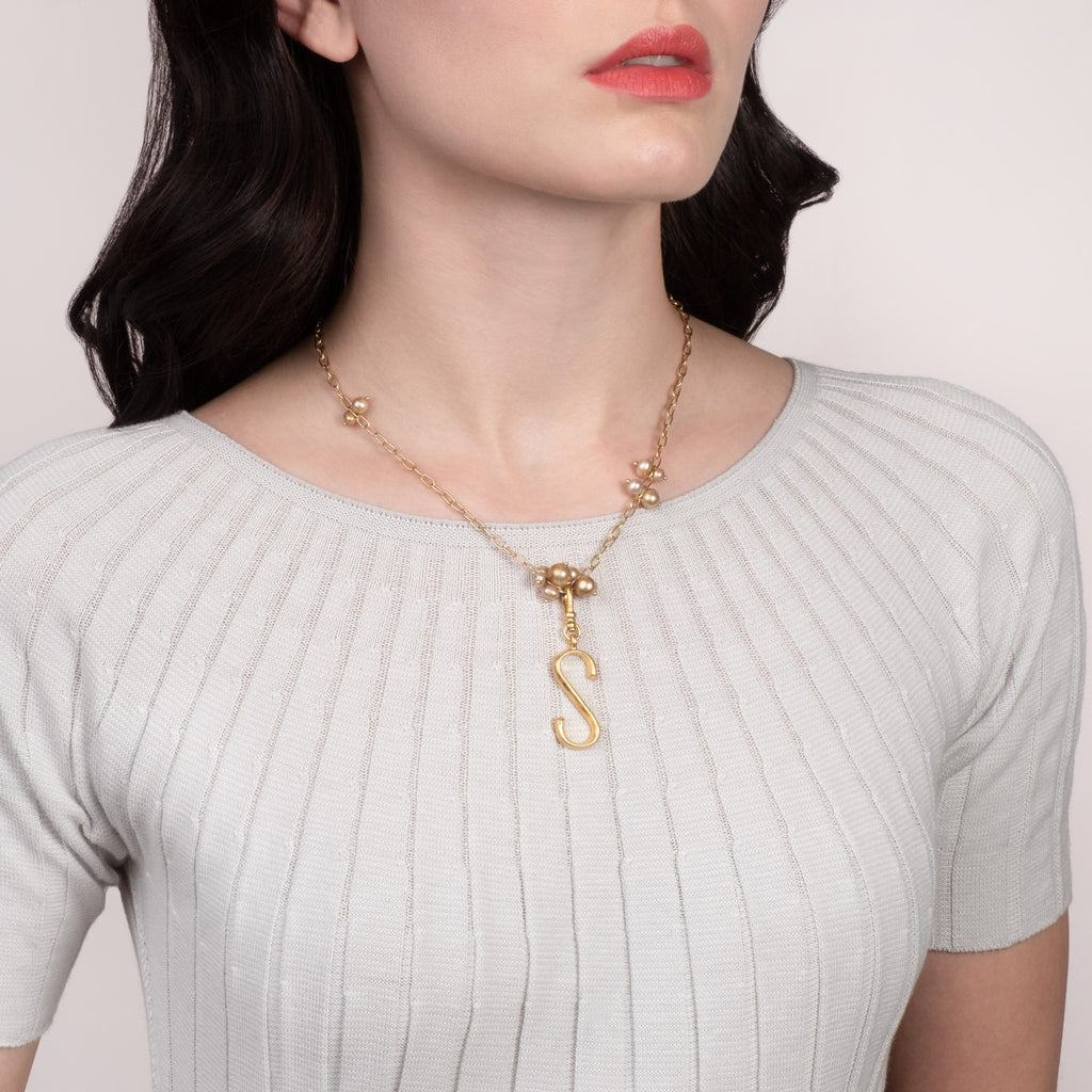 Plaza Pearl Cluster Necklace Base– Lulu Frost