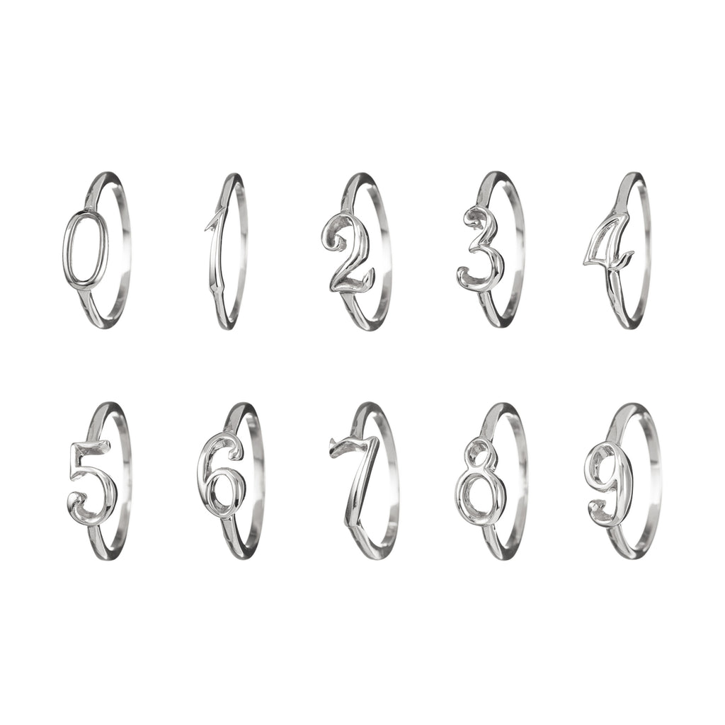 Lulu Frost Code Number Ring Sterling Silver